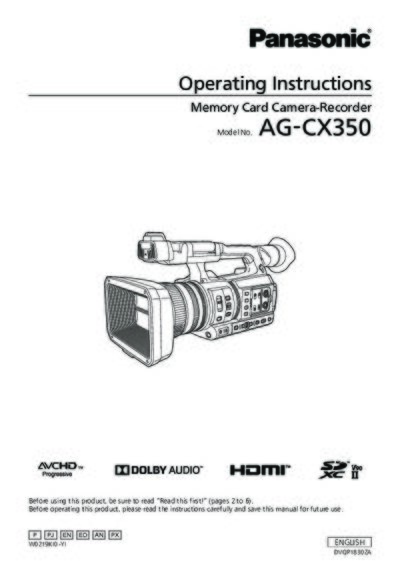 AG-CX350 | Panasonic Connect