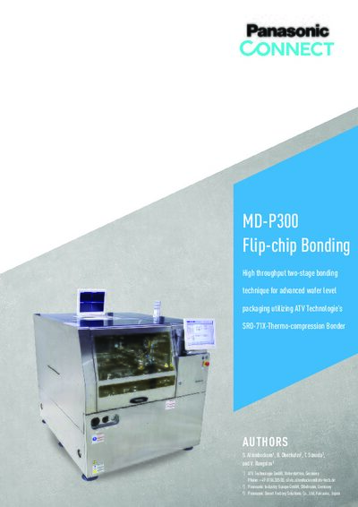MD-P300 Flip-chip Bonder | Panasonic Connect